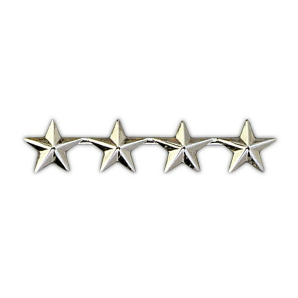 U.S. Army 4 Star General Pin Silver Plated 2" - Walmart.com