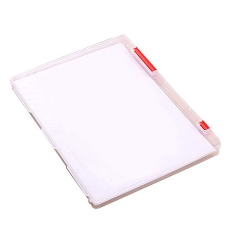 Justharion New A4 Transparent Storage Box Clear Plastic Document Paper ...