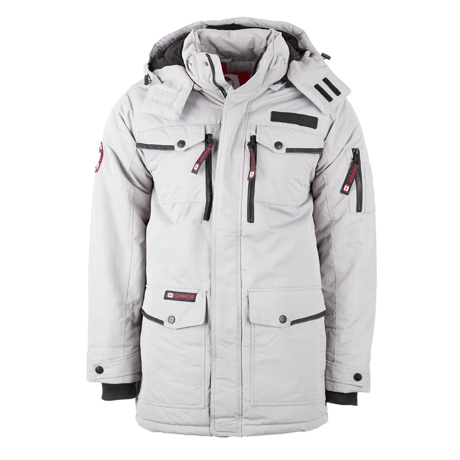Canada Weather Gear Men's 4-Pocket Hooded Parka - Walmart.com