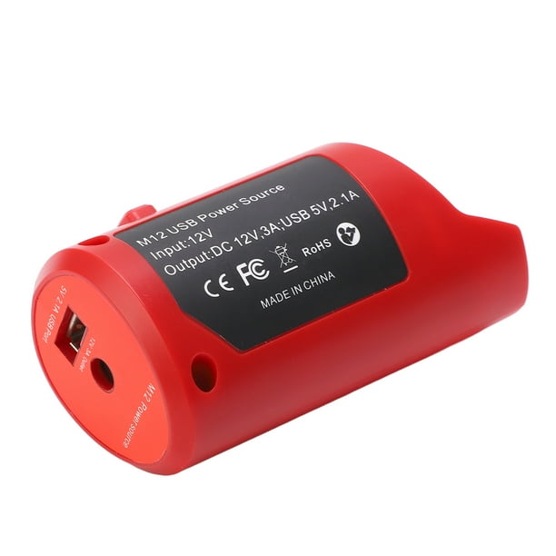 Battery Adapter USB 5V DC 12V 2 Output Types M12 Power Connector For ...