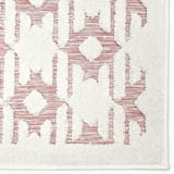 Simply Southern Cottage Minden 6' X 9' Pink Geometric Area Rug ...