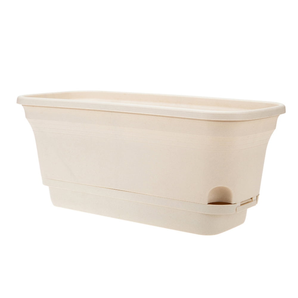 Reusable Plastic Flower Pots Large Capacity Rectangular Plants ...