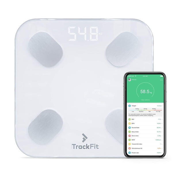 FitTrack Dara Smart BMI Báscula digital – Medir el peso y la grasa ...