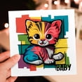 3drose, Funny Cute Cool Artistic Colorful Baby Kitten Cat for Baby ...