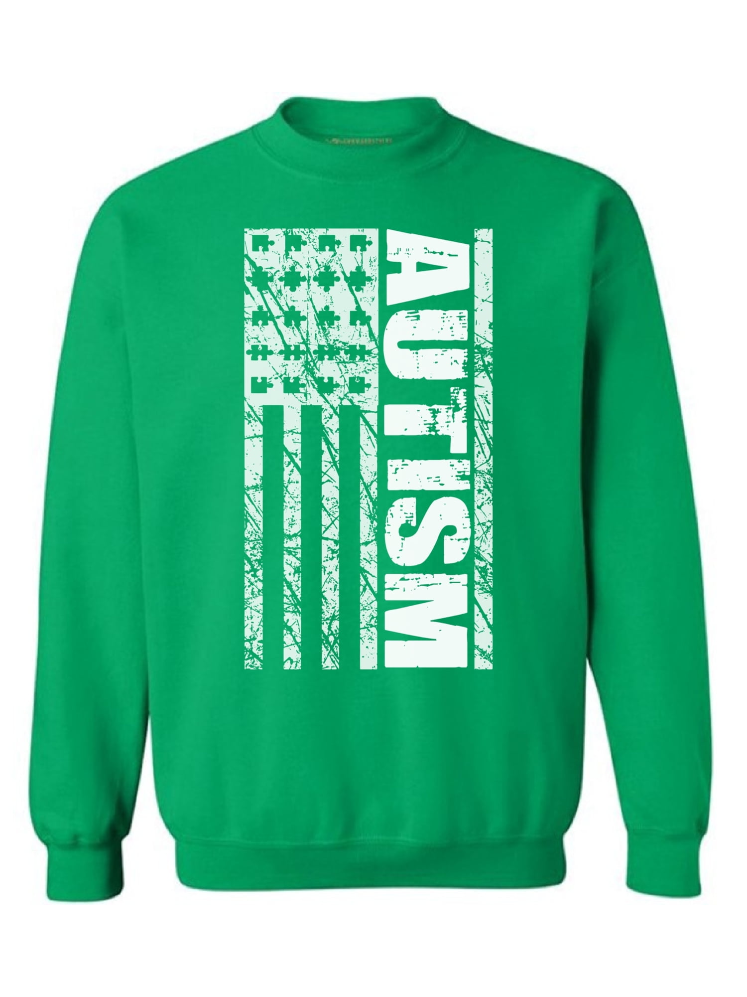 Awkward Styles Autism Flag Sweatshirt American Flag Autism Awareness ...