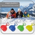 Plastic Snow Sleds for Kids - 1 Pack Toboggan & Saucer Sleds Set with ...