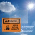 Watch Out For Forklifts OSHA WARNING Vinyl Decal Label 7 Inch x 5 Inch ...
