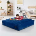 Costway 57" x 57" Crash Pad Sensory Mat with Foam Blocks & Washable ...