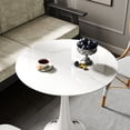 Round Glass Table Top, 24 Inch Marble Pattern Tempered Glass ...