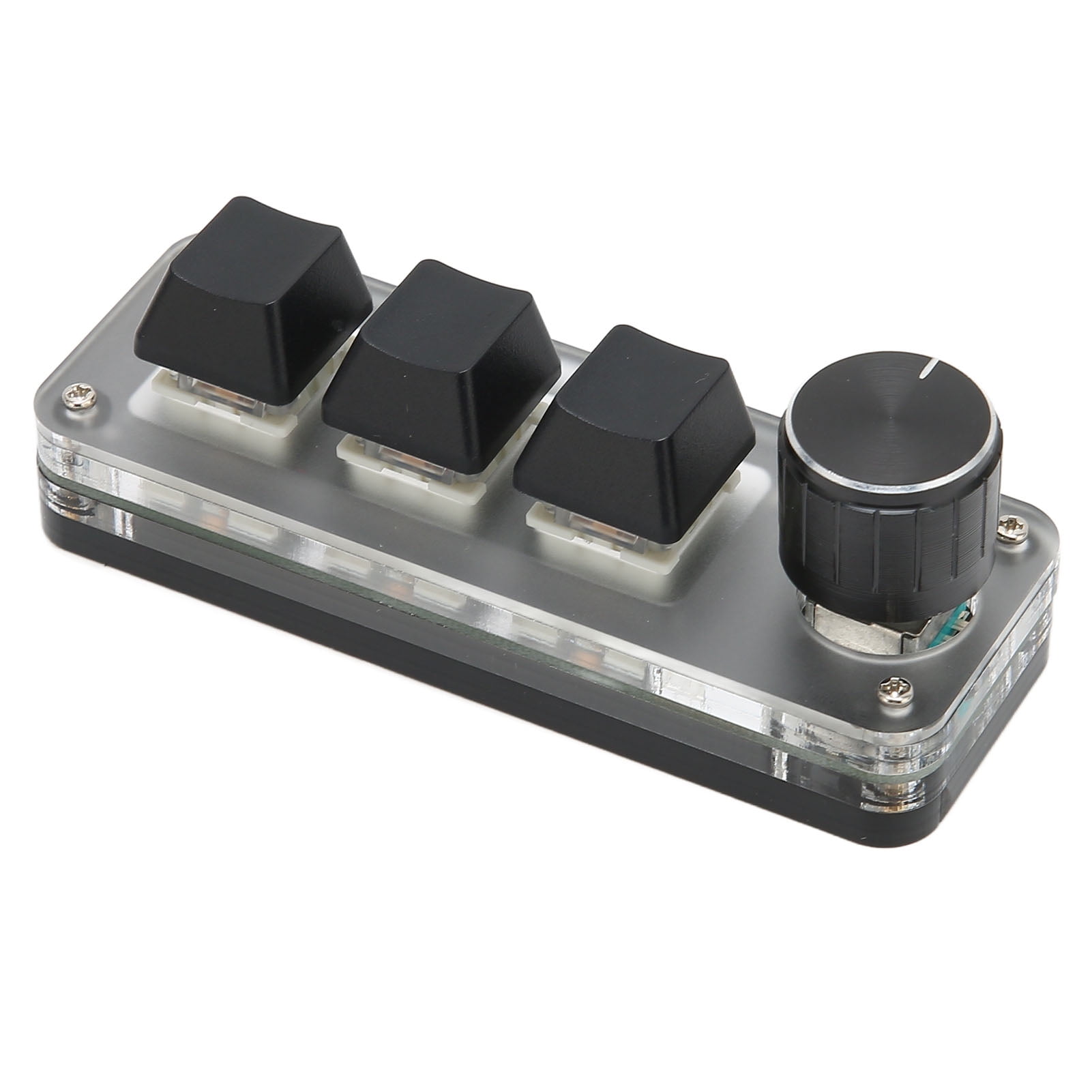 USB Mechanical Keyboard, 3 Key Small Keypad 3 Key Saving Space Easy To ...