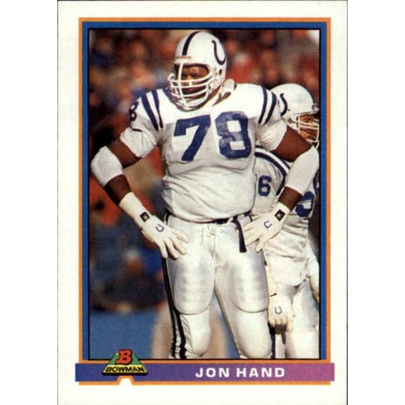 1991 Bowman #205 Jon Hand NFL Football Trading Card - Walmart.com