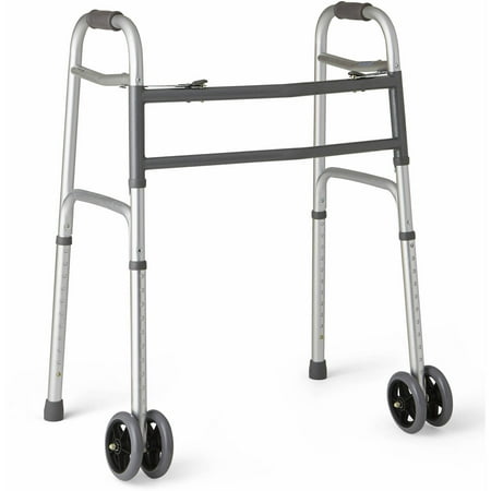 Medline Extra Wide Two Button Walker - Walmart.com
