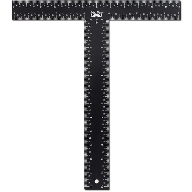 Mr. Pen - T Square, T Ruler, 12 Inch Metal, Drafting Tools - Walmart.com
