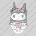 Miniso Girls Summer One Piece Swimsuit Fashion Cartoon Cute Kuromi 3d