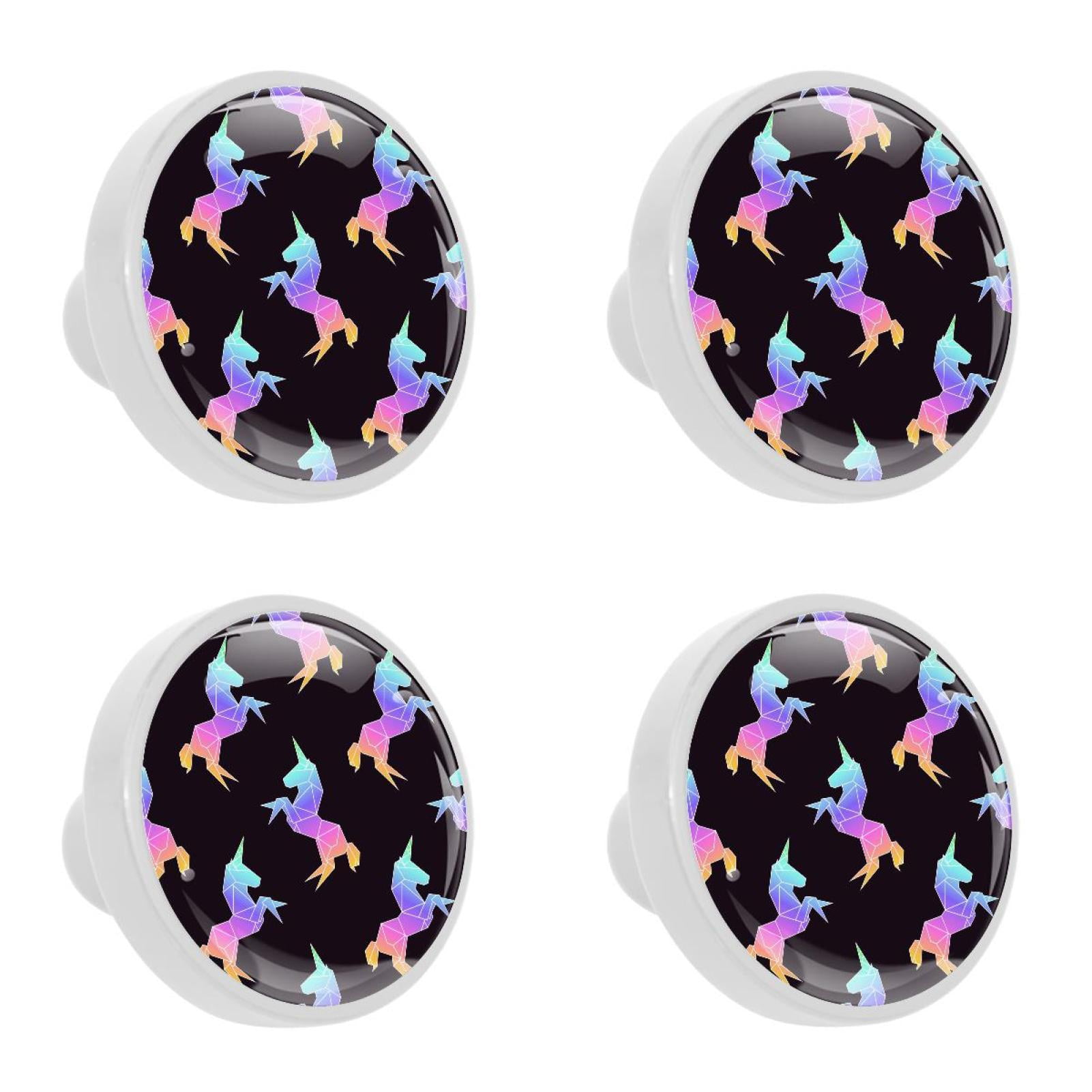 4 Pcs Unicorn Knobs for Kitchen Cabinet Cupboard Dresser Bookcase ...
