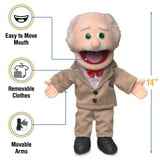 14" Movable Mouth Full Body Hand Puppet - Peach Grandfather Pops ...
