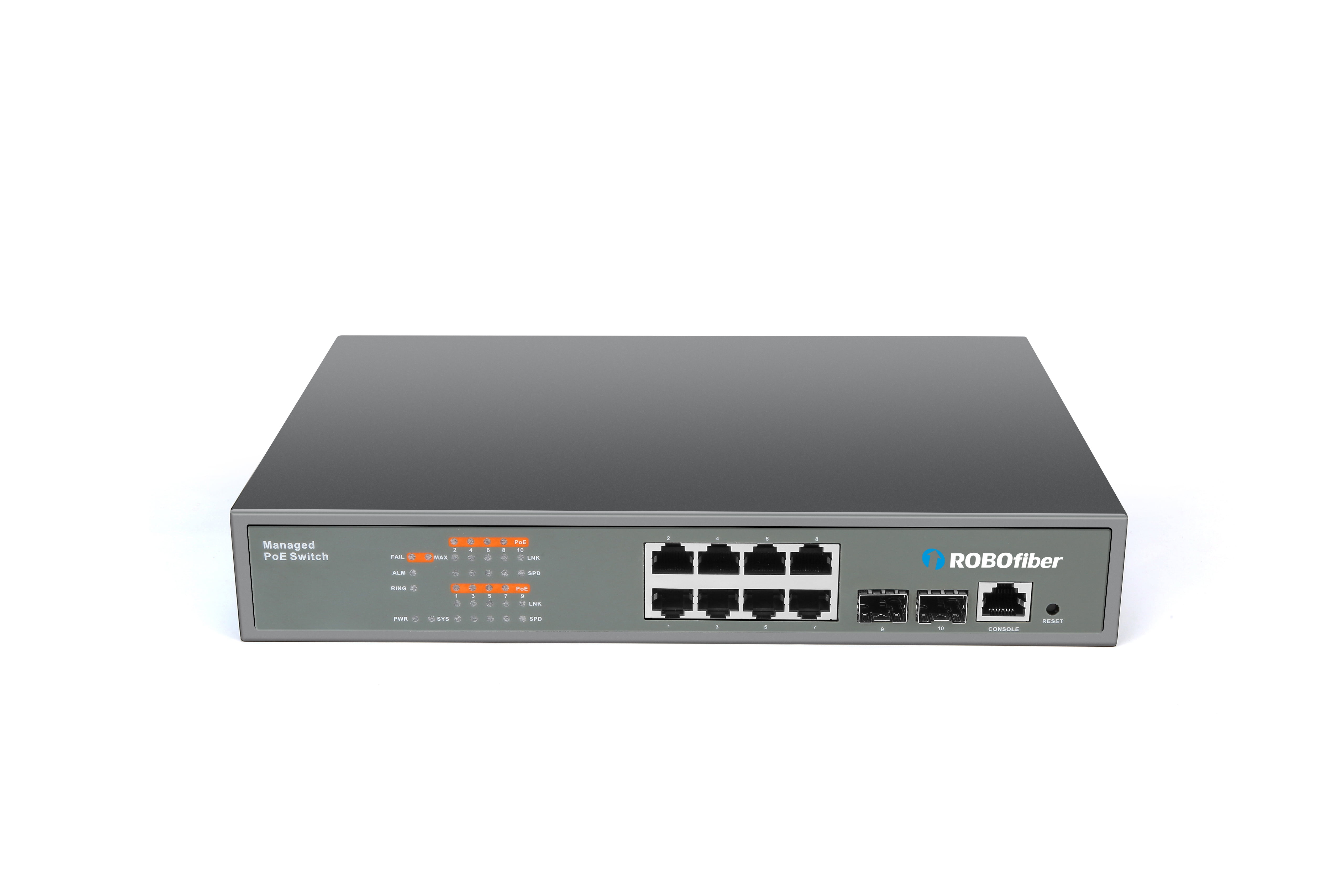 GES-802M-PSE Gigabit Ethernet 8+2 Gigabit ports high power POE switch ...