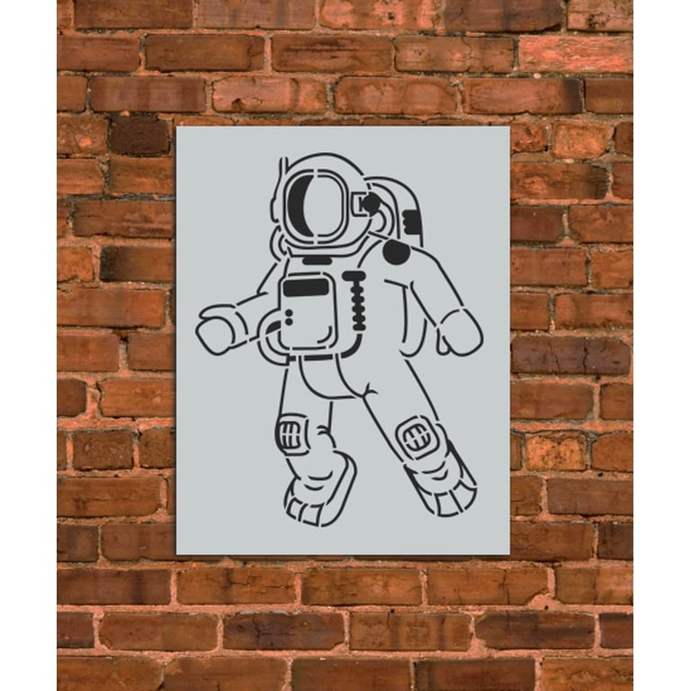 Astronaut Stencil Template