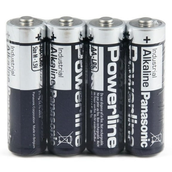 Panasonic LR6AD/4P Powerline battery (1 pack 48 units), Blue & Silver ...