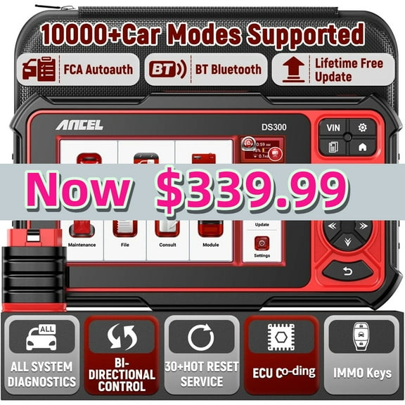 Ancel V6 Pro Bluetooth OBD2 Car Scanner, Full System Automotive ...