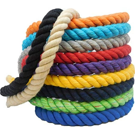 Ravenox Natural Twisted Cotton Rope | (Royal Blue)(3/8 Inch x 100 Feet ...