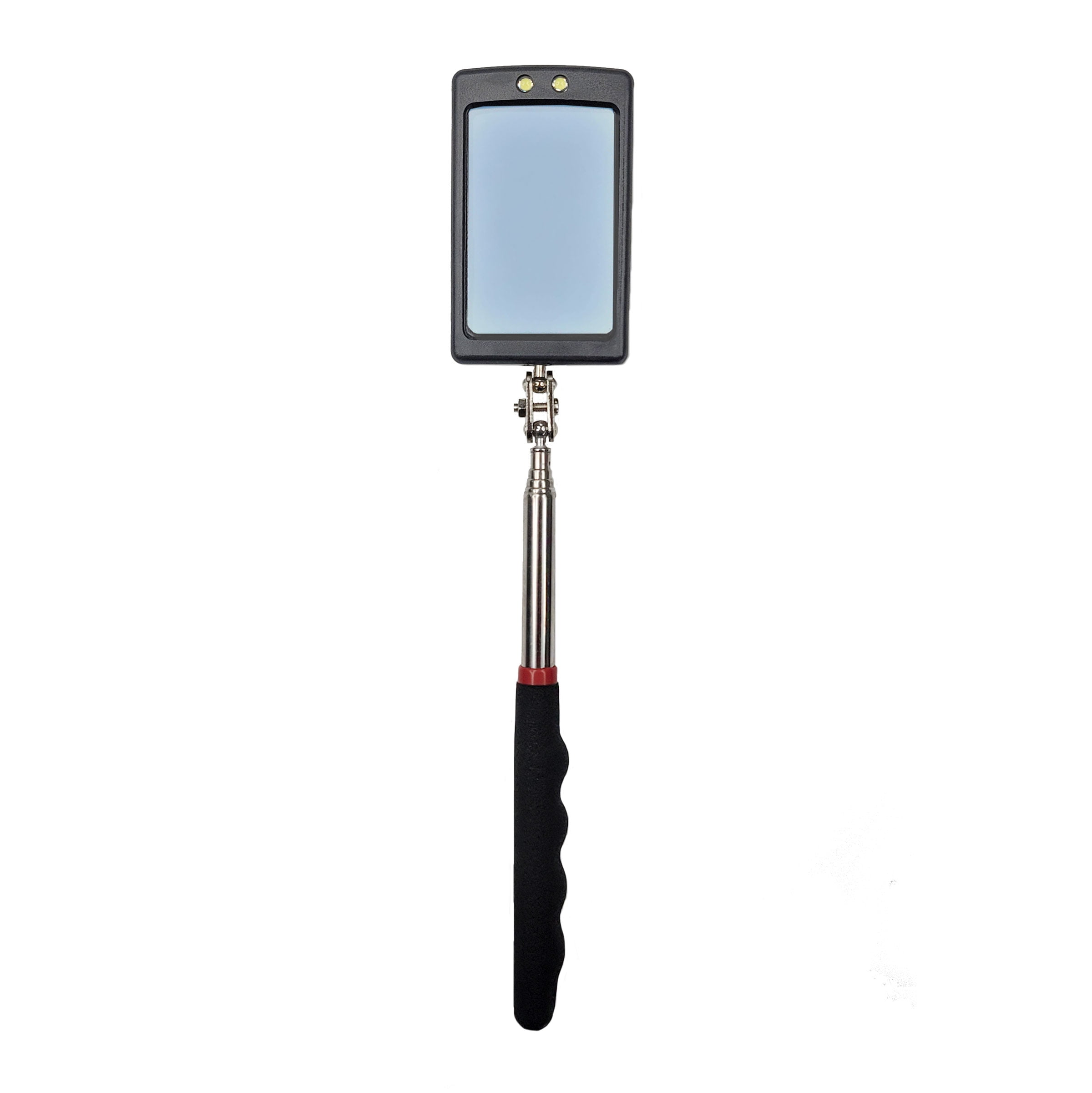 Handy Solutions Telescoping Inspection Mirror with LCD Lights for Foot ...