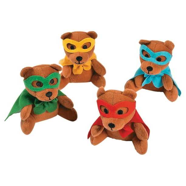 Plush Super Hero Bear - Party Favors - 12 Pieces - Walmart.com