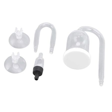 Aquarium Bubble Diffuser Prevent Clogging Transparent Glass Fish Tank ...