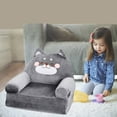 KDFJPTH Plush Foldable Kids Sofa Backrest Armchair 2 In 1 Foldable ...