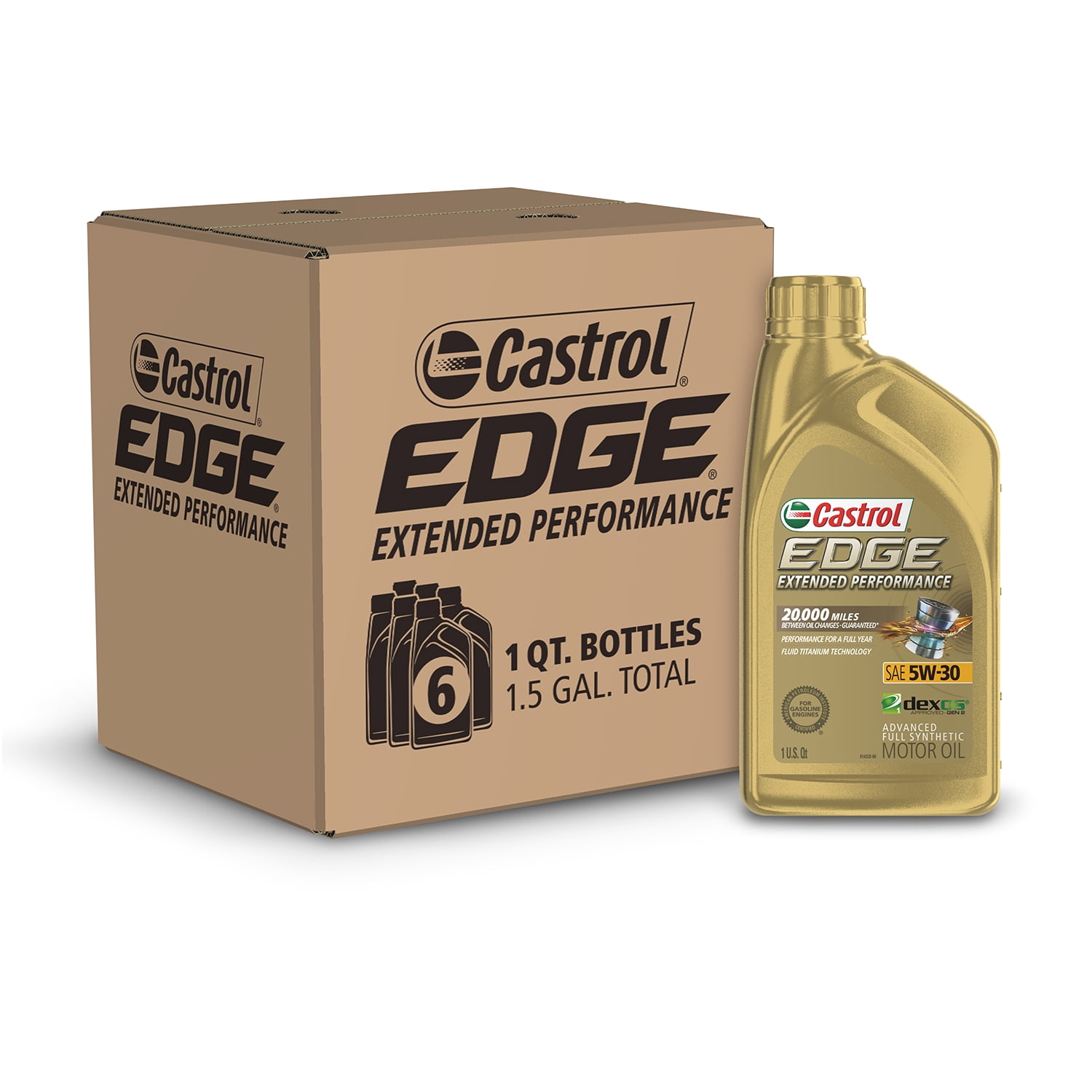 Castrol Edge Extended Performance 5W-30 Advanced Full Synthetic Motor ...