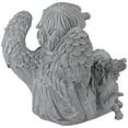 Northlight 8.5" Heavenly Gardens Distressed Ivory Sitting Angel with ...