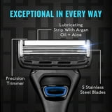 Jeremy's Razors 5-Blade Precision Razor for Men, Trimmer, Handle, 1 ...