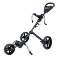 Foldable 3 Wheel Golf Pull Push Cart Trolley with Scorecard and Drink ...