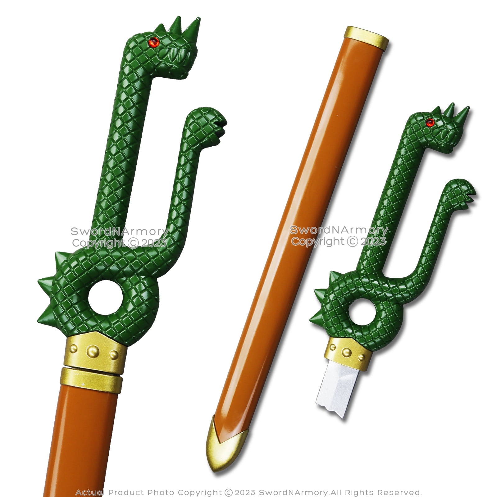 Munetoshi 30.5” Dragon Handle Meliodas Wrath Sword Fiberglass Broken ...