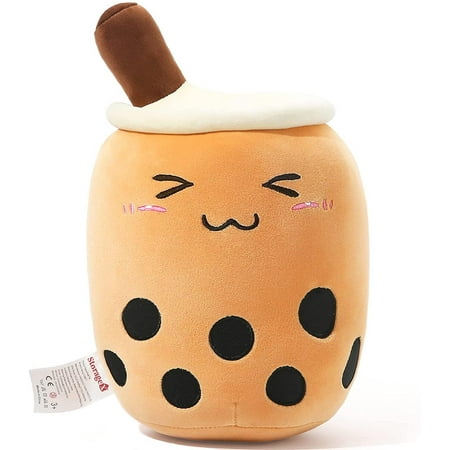 Pillow, Daddy Boba Tea Plush 10in Large/Giant/Jumbo Bubble Tea Stuffed ...