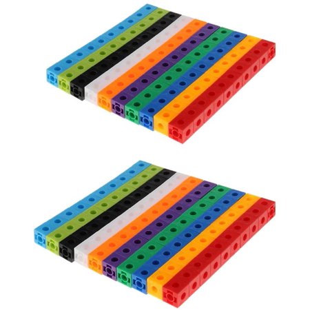 200x Early Kids Baby Interlocking Math Link Cubes Skills Learning Aids ...
