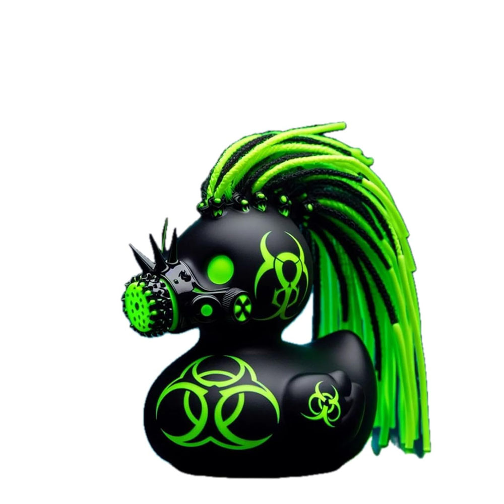 Goth Satanic Duck, Gothic Cyberpunk Aviator Resin Punk Ducks, Gothic ...