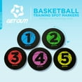Basketball Training Disc Spot Markers 5-Pack Court Floor Poly Spots ...