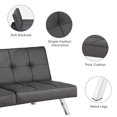PARKWELL Futon Sofa Bed,Upholstered Tufted Couch, Convertible Folding ...