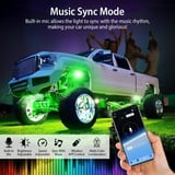 Car Neon Light Kit, iMountek 8 Pods RGB LED Rock Lights with Double ...