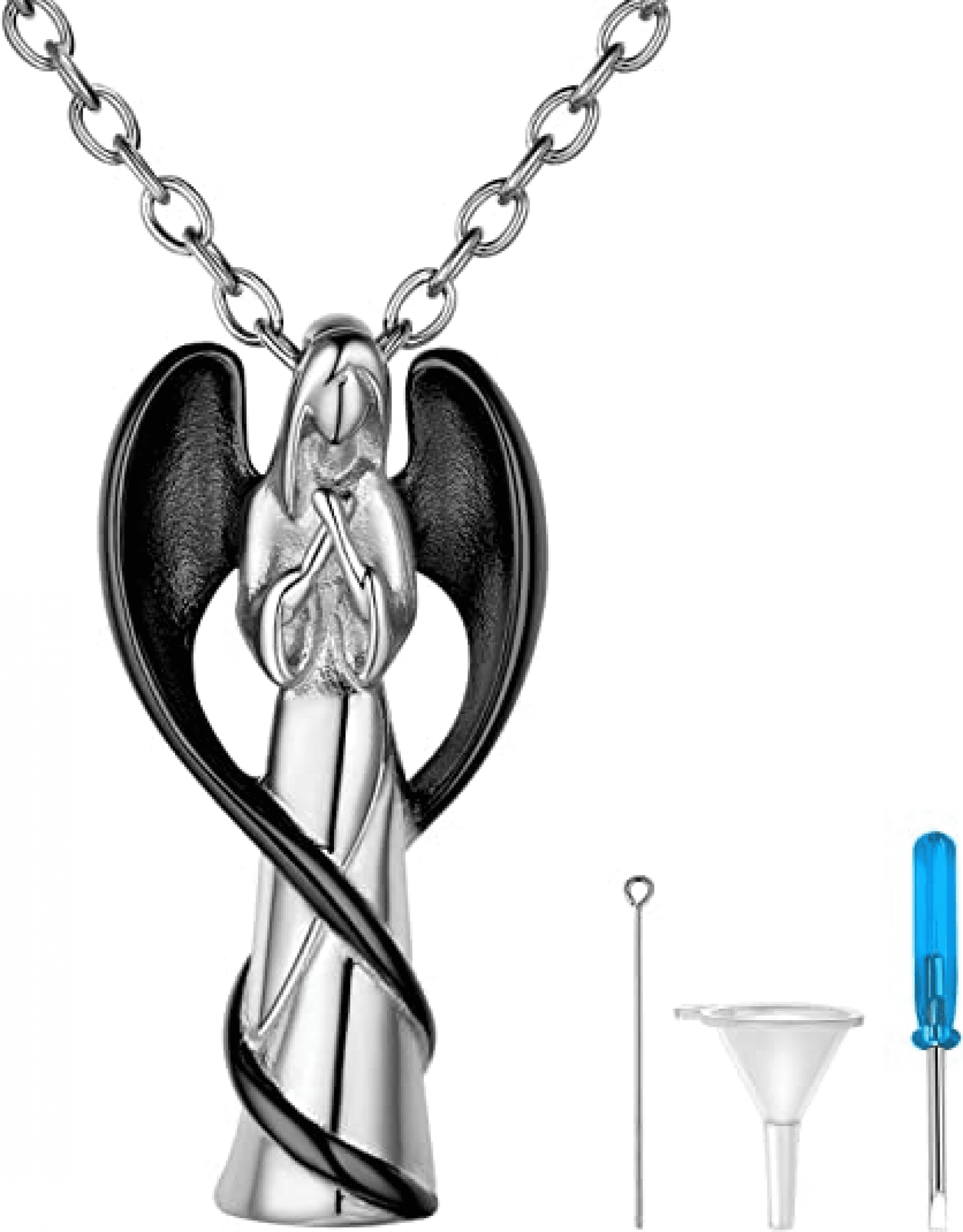 AVEKI Moon Cat/Cross/Angel Wing/Forever in My Heart/Bar/Hourglass Urn ...