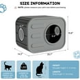 Bifanuo Cat House for Indoor & Outdoor Cats,Weatherproof Resin Cat ...