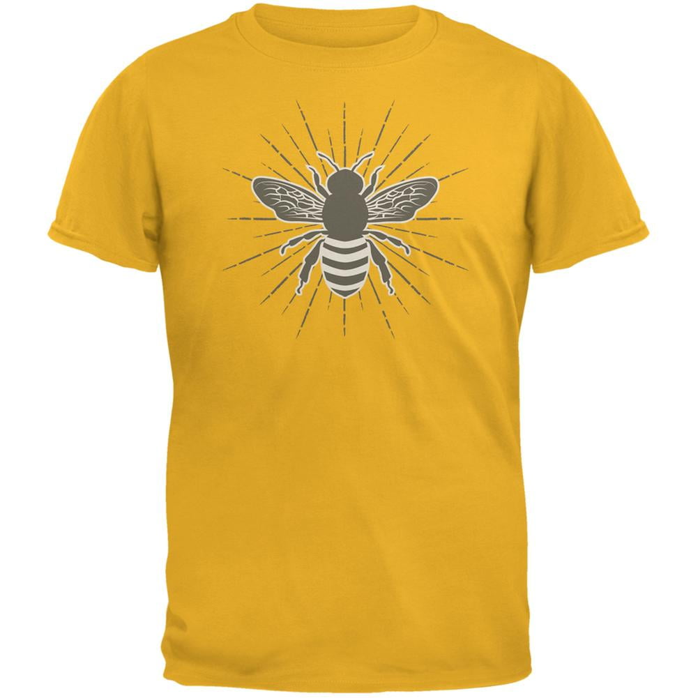 Click here for Old Glory Bumble Bee Rays Gold Adult T-Shirt prices