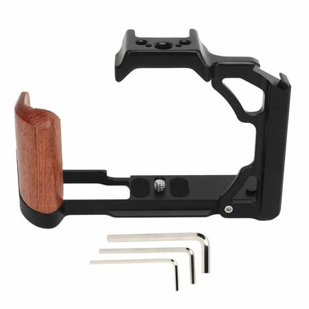 Wood Handle Metal Camera Cage Wooden Handle Vertical Shooting Camera ...