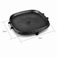 2X Square Nonstick Korean Grill Pan Barbecue Portable Hot Plate Stone ...