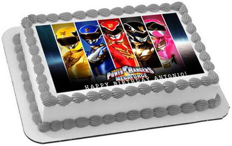 Power Rangers Image Edible Cake Toppers - Walmart.com
