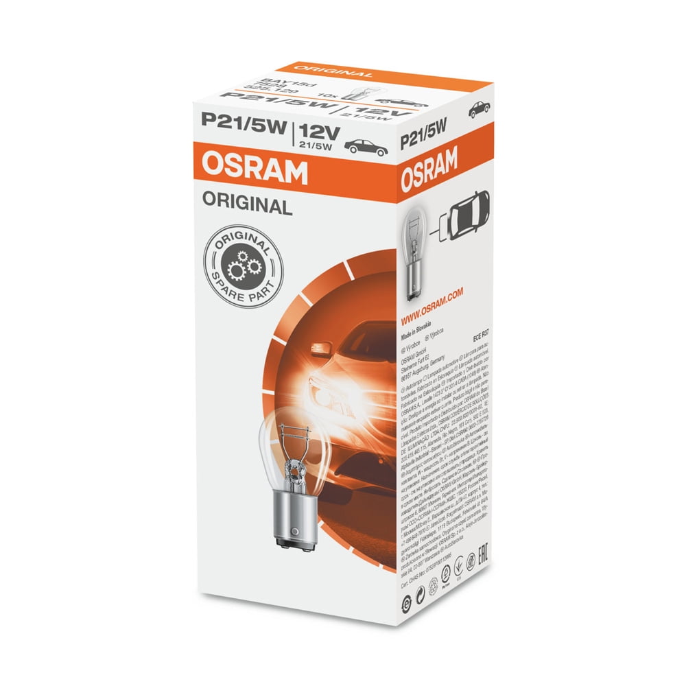 10PK - Osram 7528 P21/5W 12V BAY15d ORIGINAL High-Performance ...
