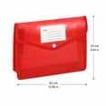 A4 Clear Plastic Document Folder, 3D Expandable Envelope with Snap ...