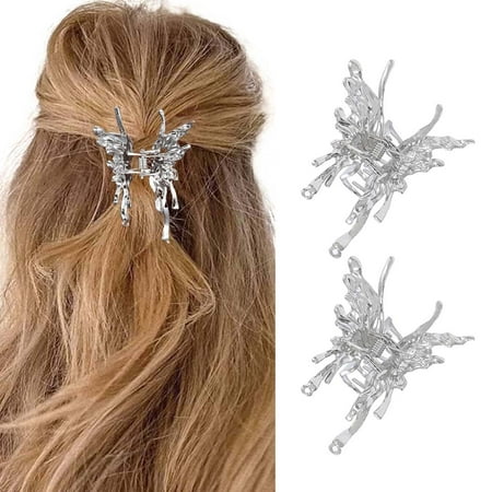 Bartosi Butterfly Hair Clips Bride Wedding Hair Barrettes Metal ...