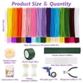 2000 Count Pipe Cleaner Flower Craft Kit with Supplies - Walmart.com